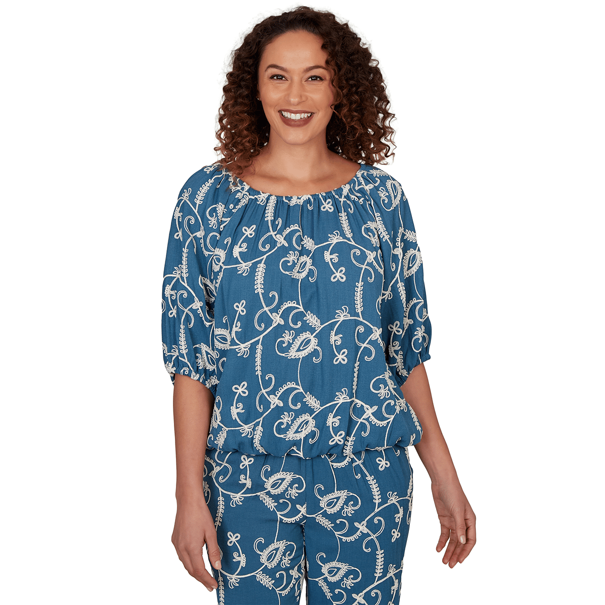 Click here for Womens Skyes the Limit Summer Spice Embroidered Bl... prices