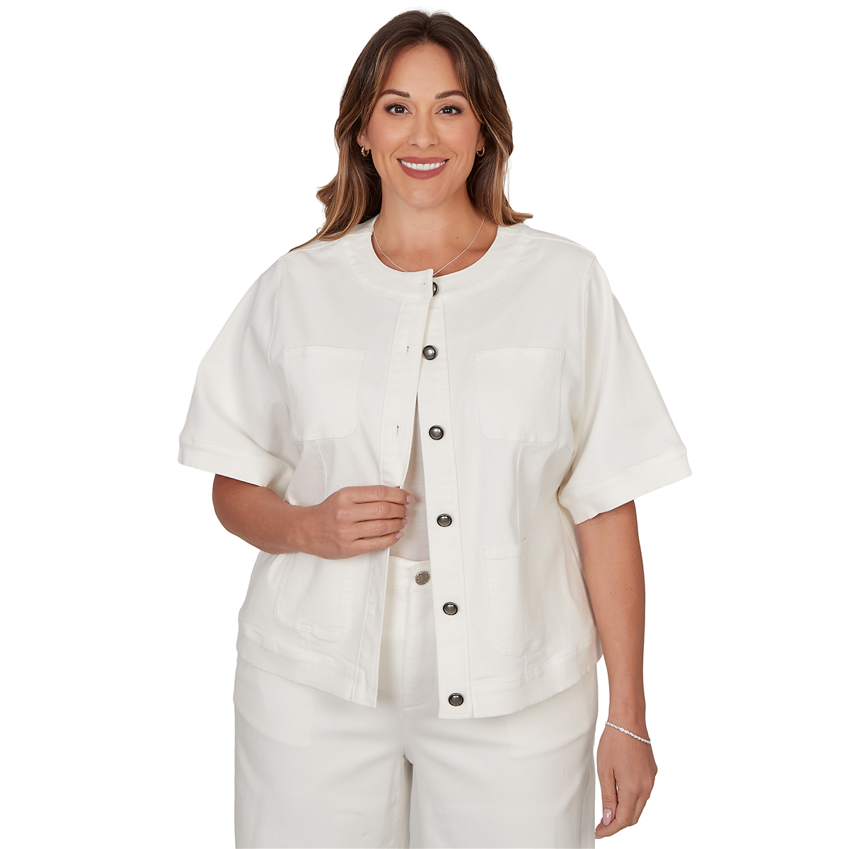 Click here for Plus Size Skyes the Limit Summer Spice Elbow Sleev... prices