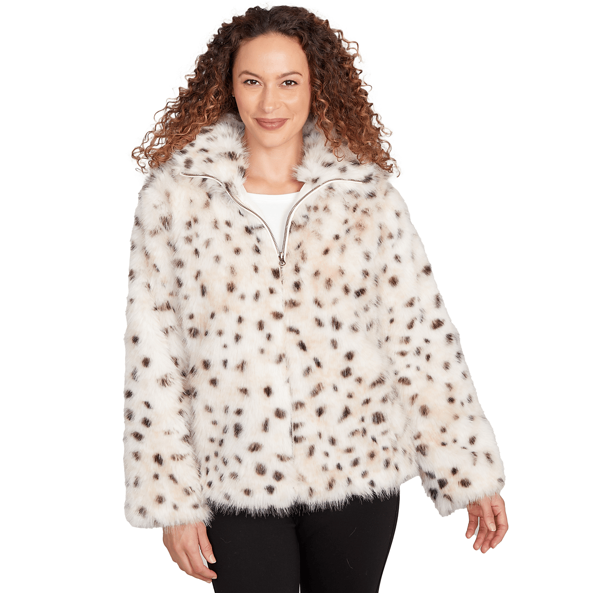 Click here for Womens Skyes the Limit Its A Party Zip Up Faux Fur... prices