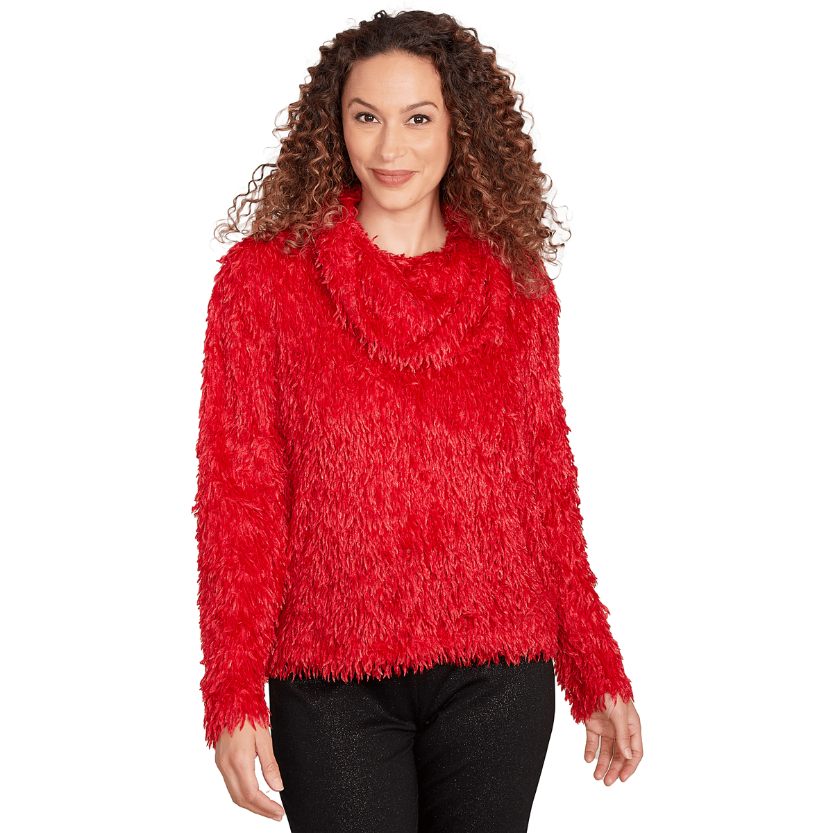 Click here for Womens Skyes the Limit Its A Party Cowl Neck Textu... prices