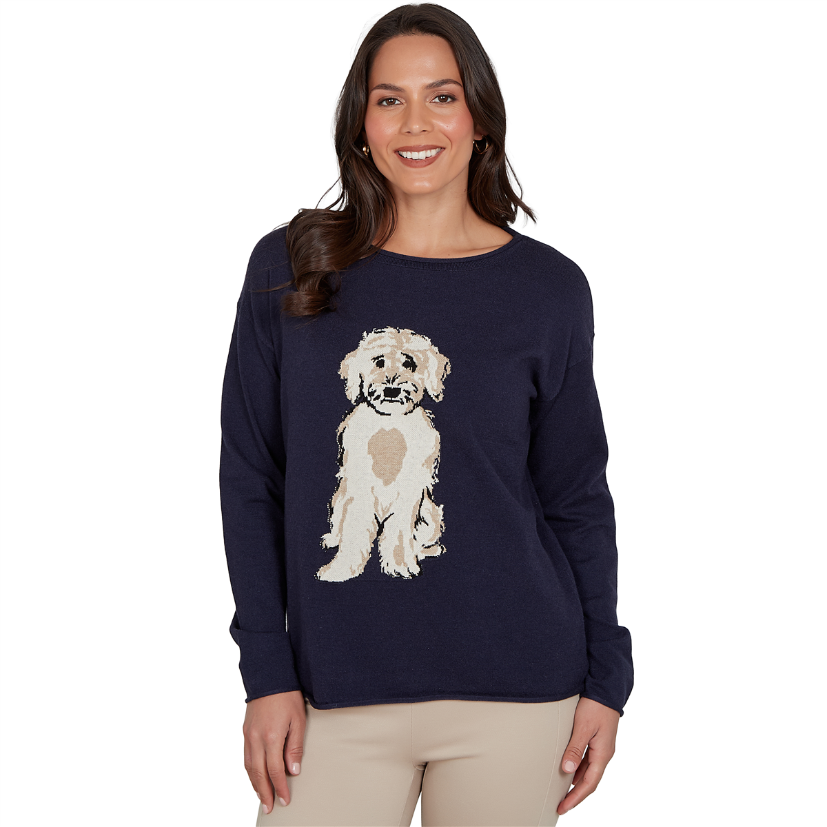 Click here for Womens Skyes the Limit Urban Heirloom Dog Motif Sw... prices