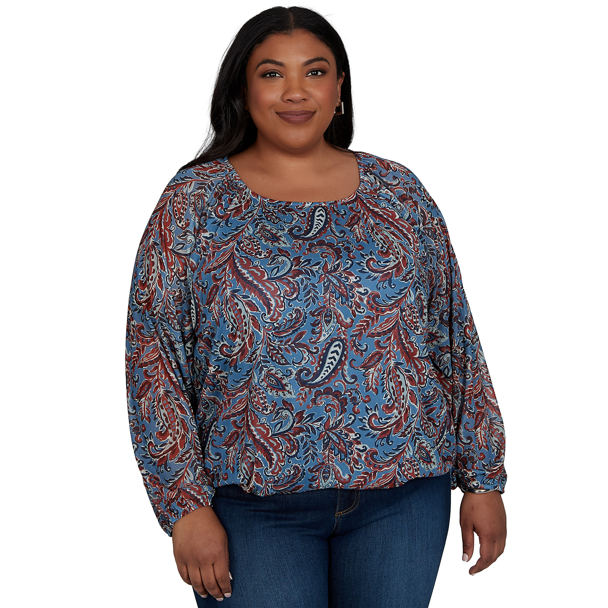 Click here for Plus Size Skyes the Limit Urban Heirloom Paisley B... prices