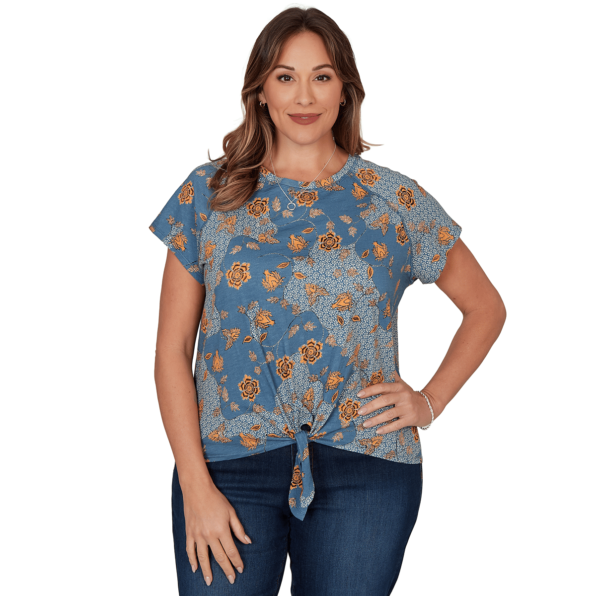 Click here for Plus Size Skyes the Limit Key Items Cap Sleeve Flo... prices