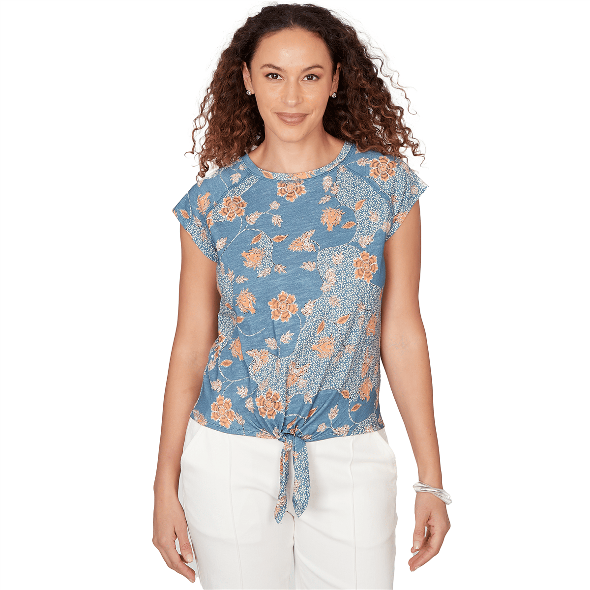 Click here for Petite Skyes the Limit Key Items Cap Sleeve Floral... prices