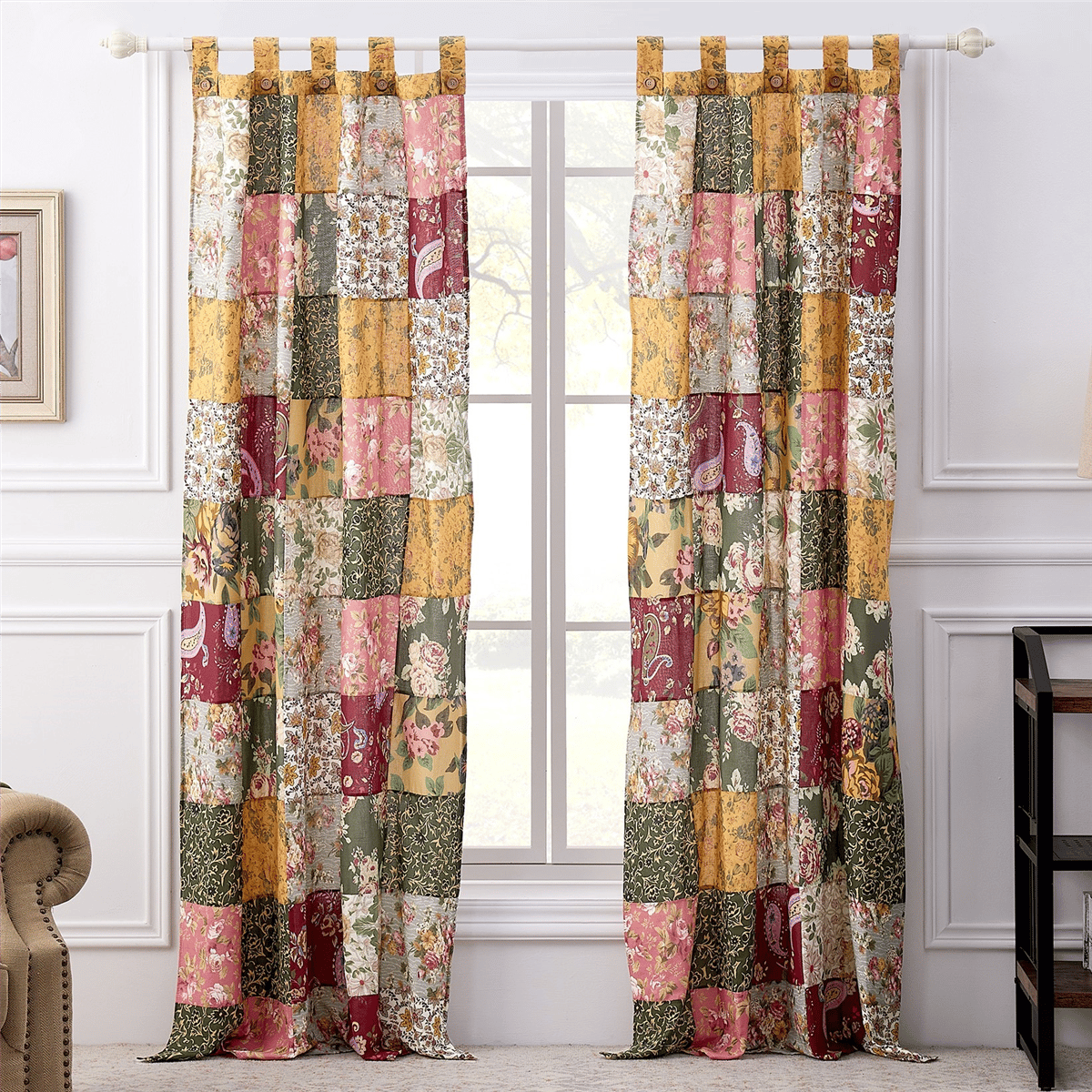 Click here for Greenland Home Fashions(tm) Antique Chic 2pc. Curt... prices