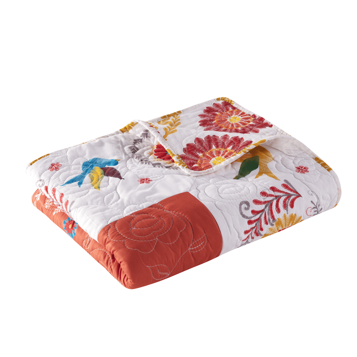 Greenland Home Fashions Topanga Bohemian Reversible Throw  50 x 60 - Multi