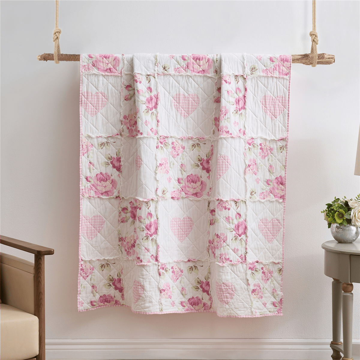 Click here for Greenland Home Fashions(tm) Veronicas Hearts Patch... prices