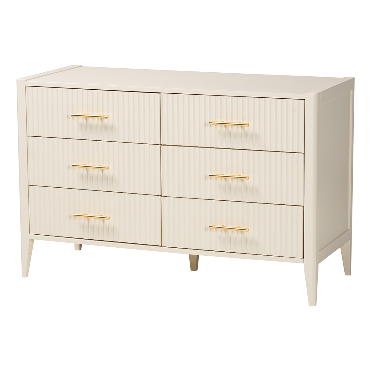Click here for Baxton Studio Primrose Mid-Century Wood 6-Drawer D... prices