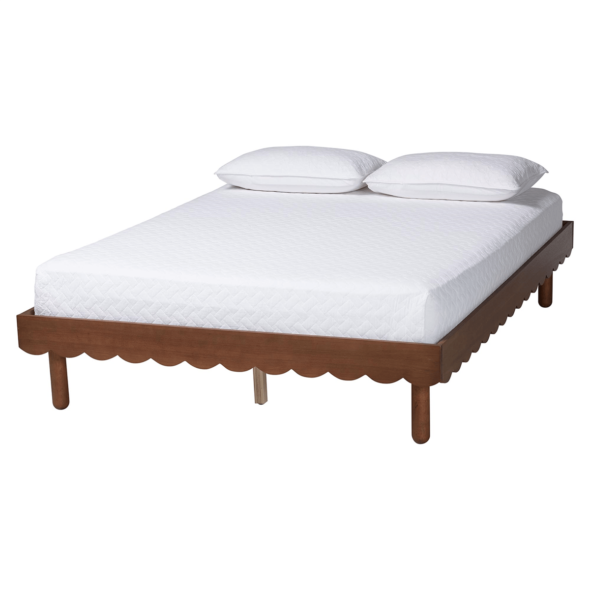 Click here for Baxton Studio Orianthe Scalloped Bed Frame prices
