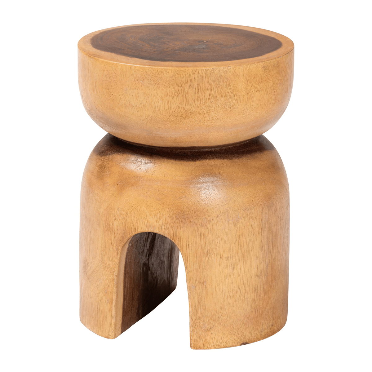 Click here for bali & pari Abrina Solid Suar Wood End Table prices
