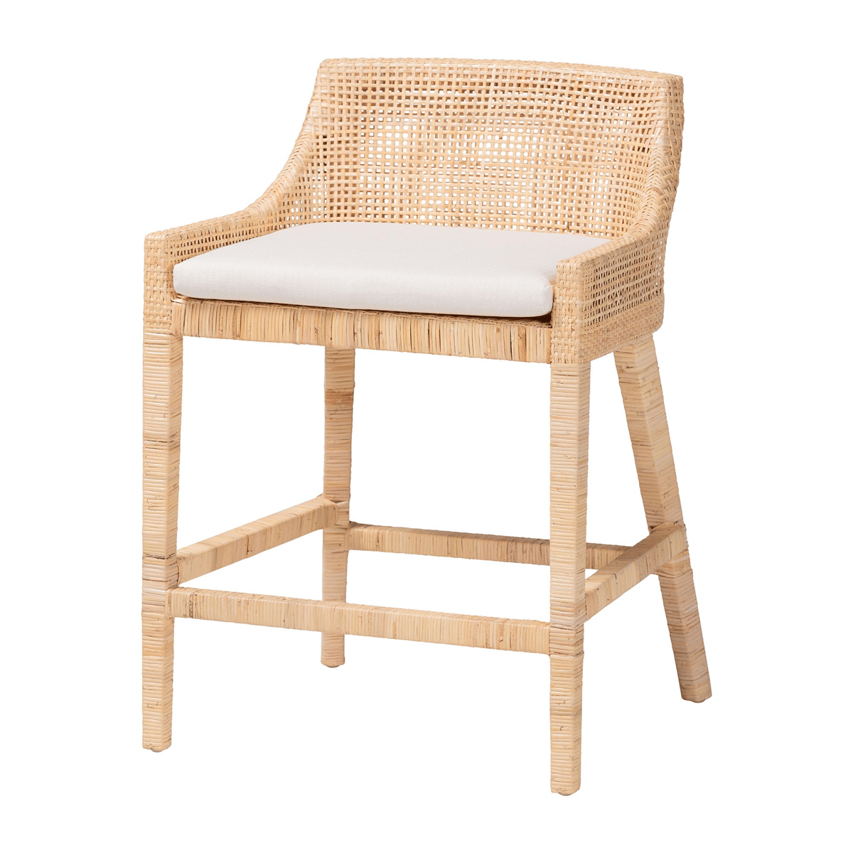 Click here for bali & pari Beata Natural Rattan Counter Stool prices