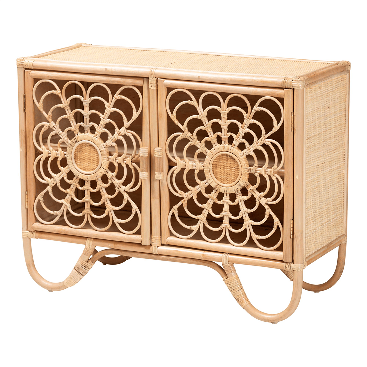 Click here for bali & pari Acelin Natural Rattan Storage Cabinet prices