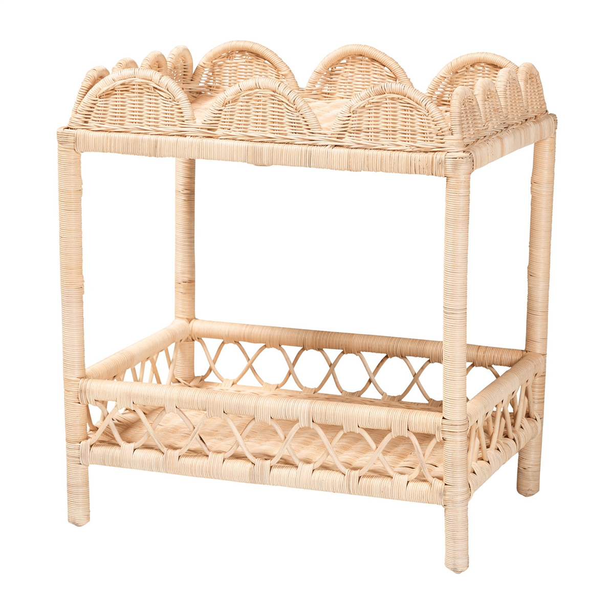 Click here for bali & pari Eloisa Natural Rattan End Table prices