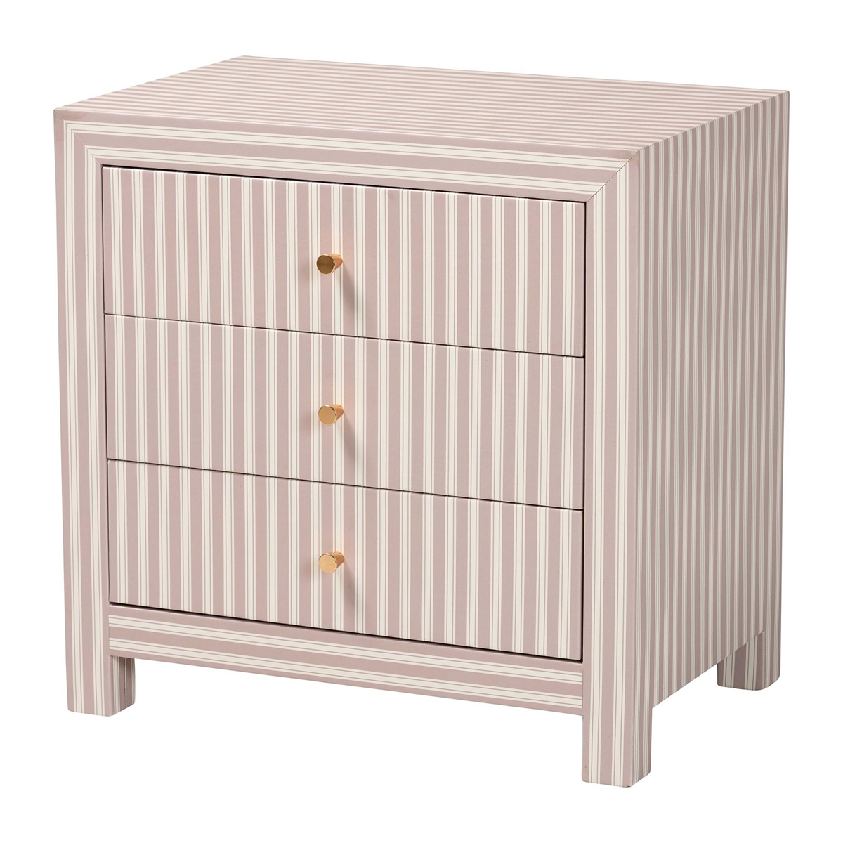 Click here for Baxton Studio Javianne End Table with Striped Faux... prices