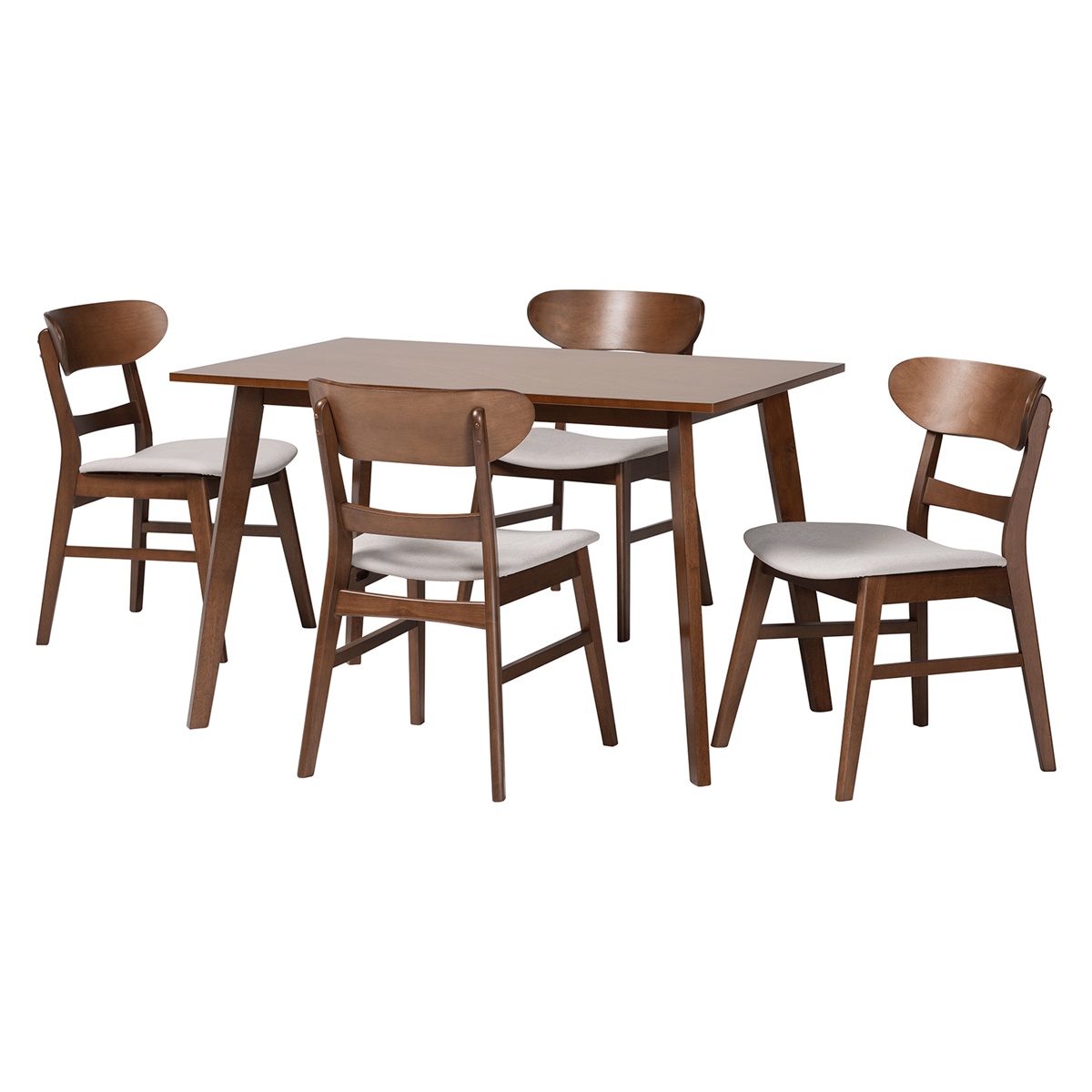Click here for Baxton Studio Fremont Wood 5pc. Dining Set prices