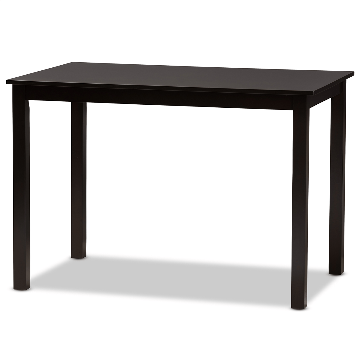 Eveline Rectangular Wood-Top Dining Table  One Size  Brown