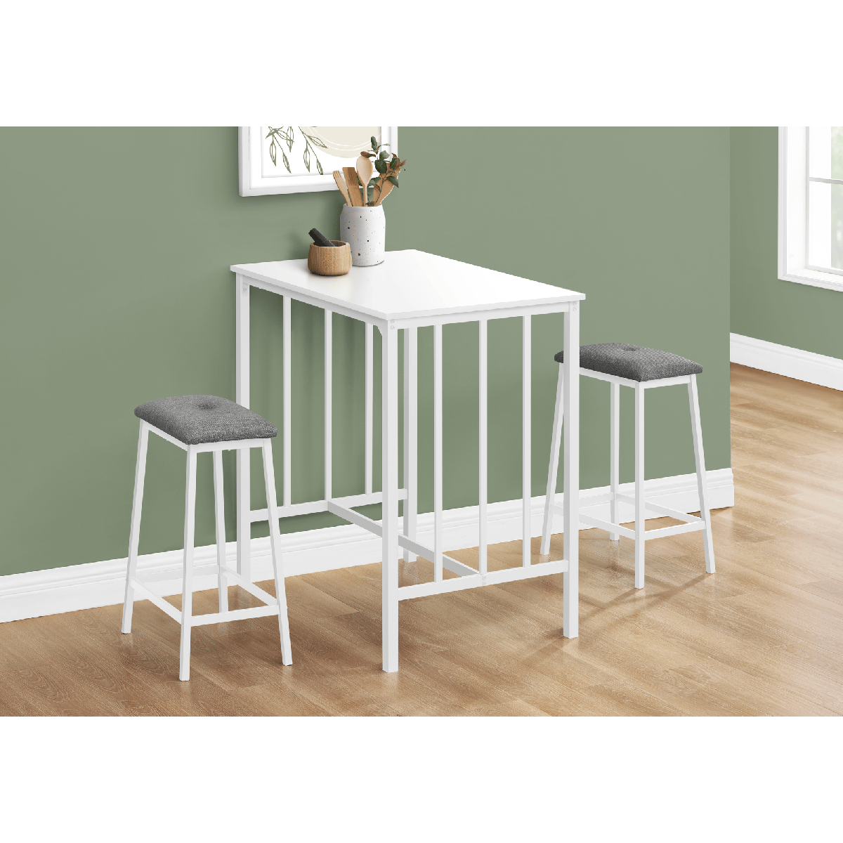 Click here for Monarch Specialties Contemporary 3pc. Dining Set prices