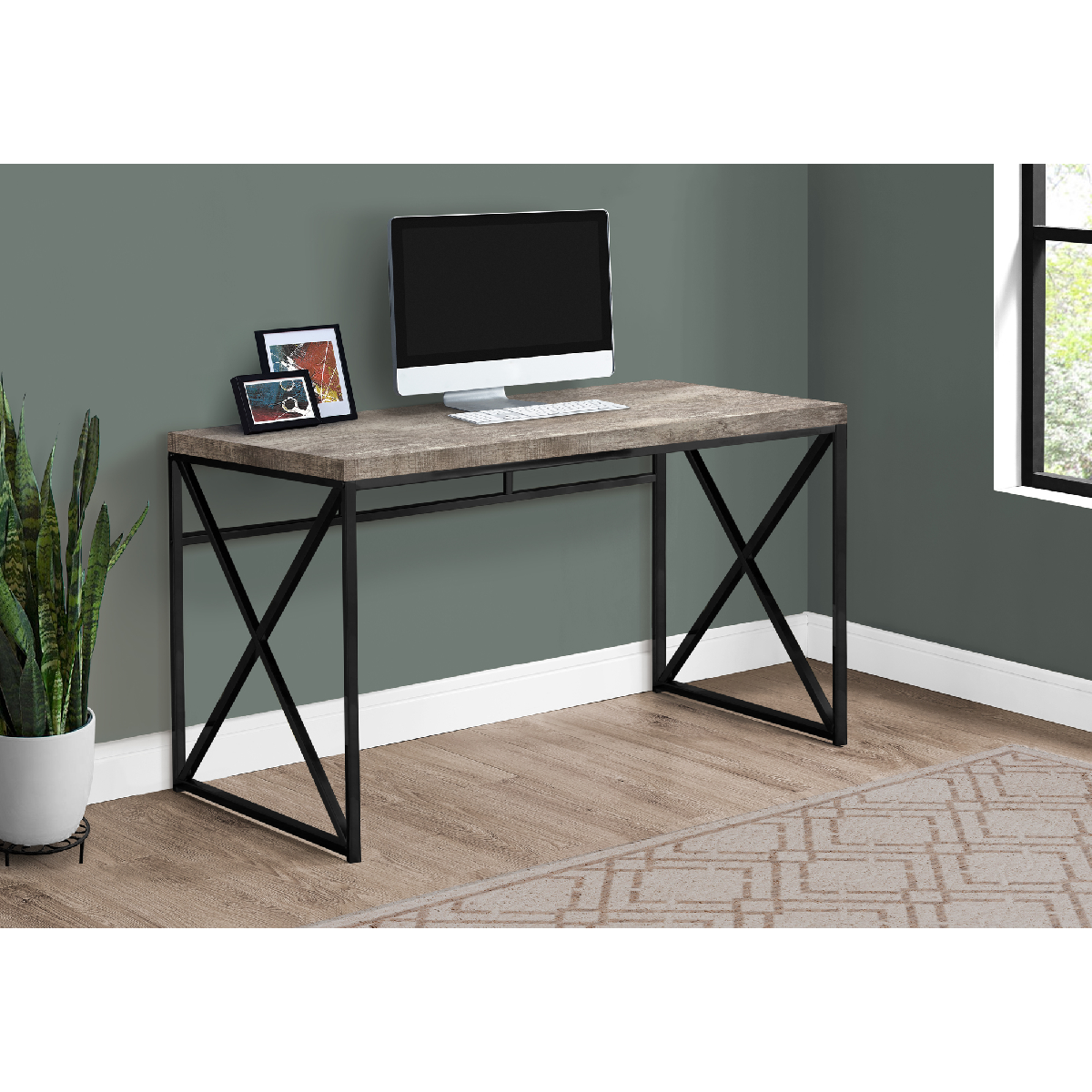 Click here for Monarch Specialties 48in. Modern Computer Desk prices