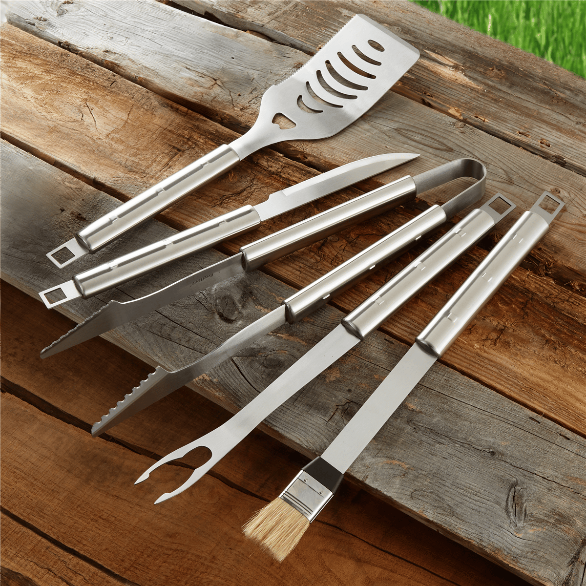 Click here for BergHOFF Cubo 6pc. Stainless Steel BBQ Set with Ca... prices