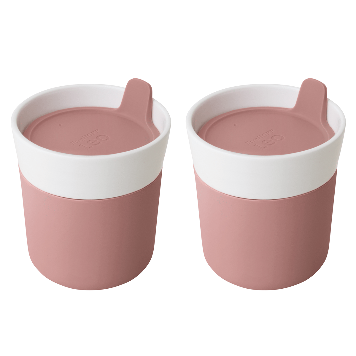 Click here for BergHOFF Leo 8.4oz. Porcelain Pink Travel Mug - Se... prices