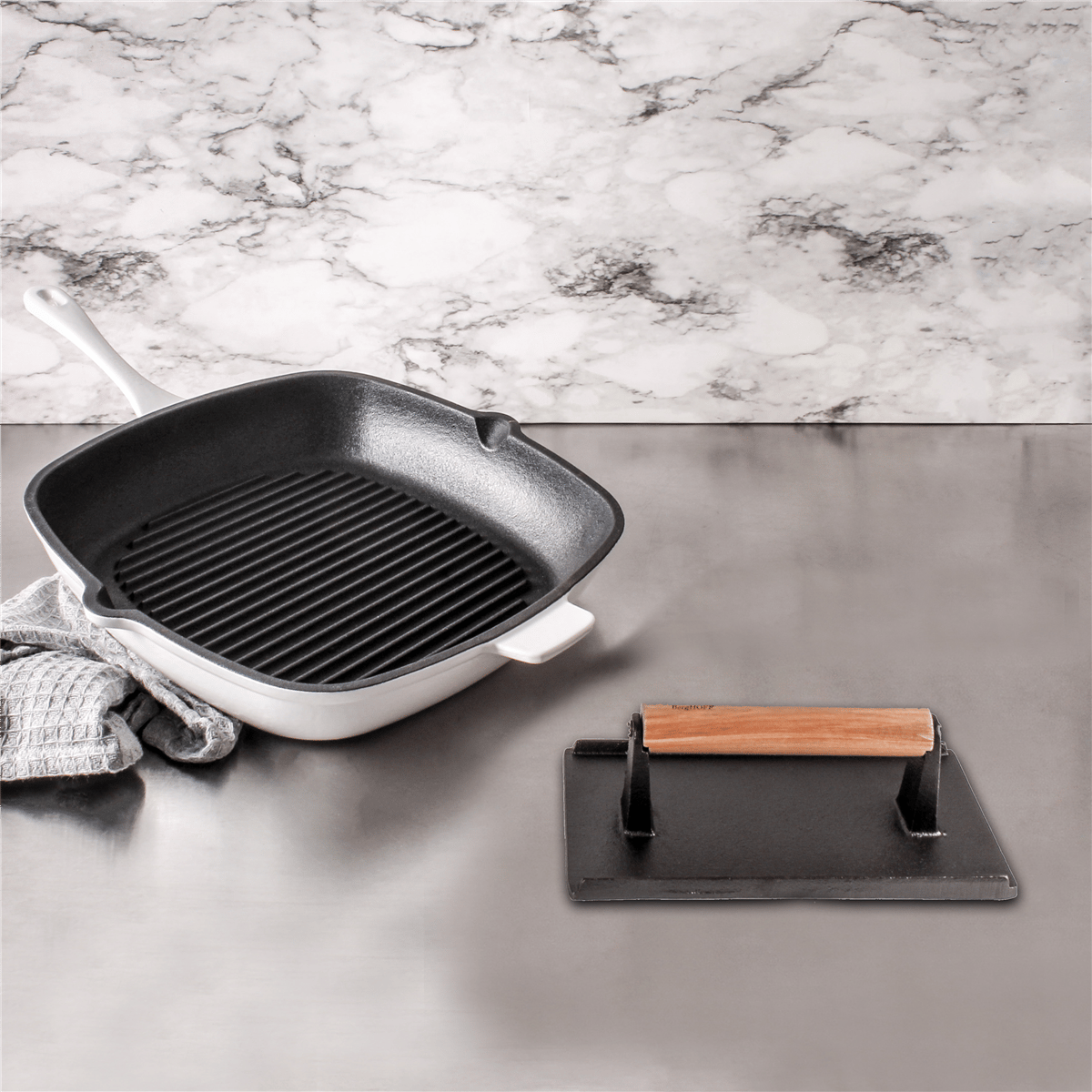 Click here for BergHOFF Neo 2pc. Cast Iron 11in. Grill Pan with S... prices