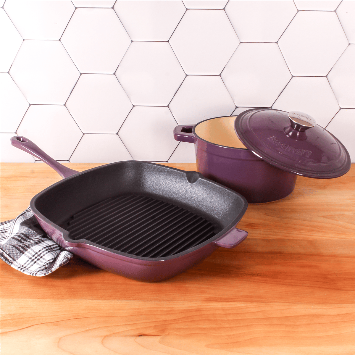 Click here for BergHOFF Neo 3pc. Cast Iron Grill Pan & Dutch Oven... prices