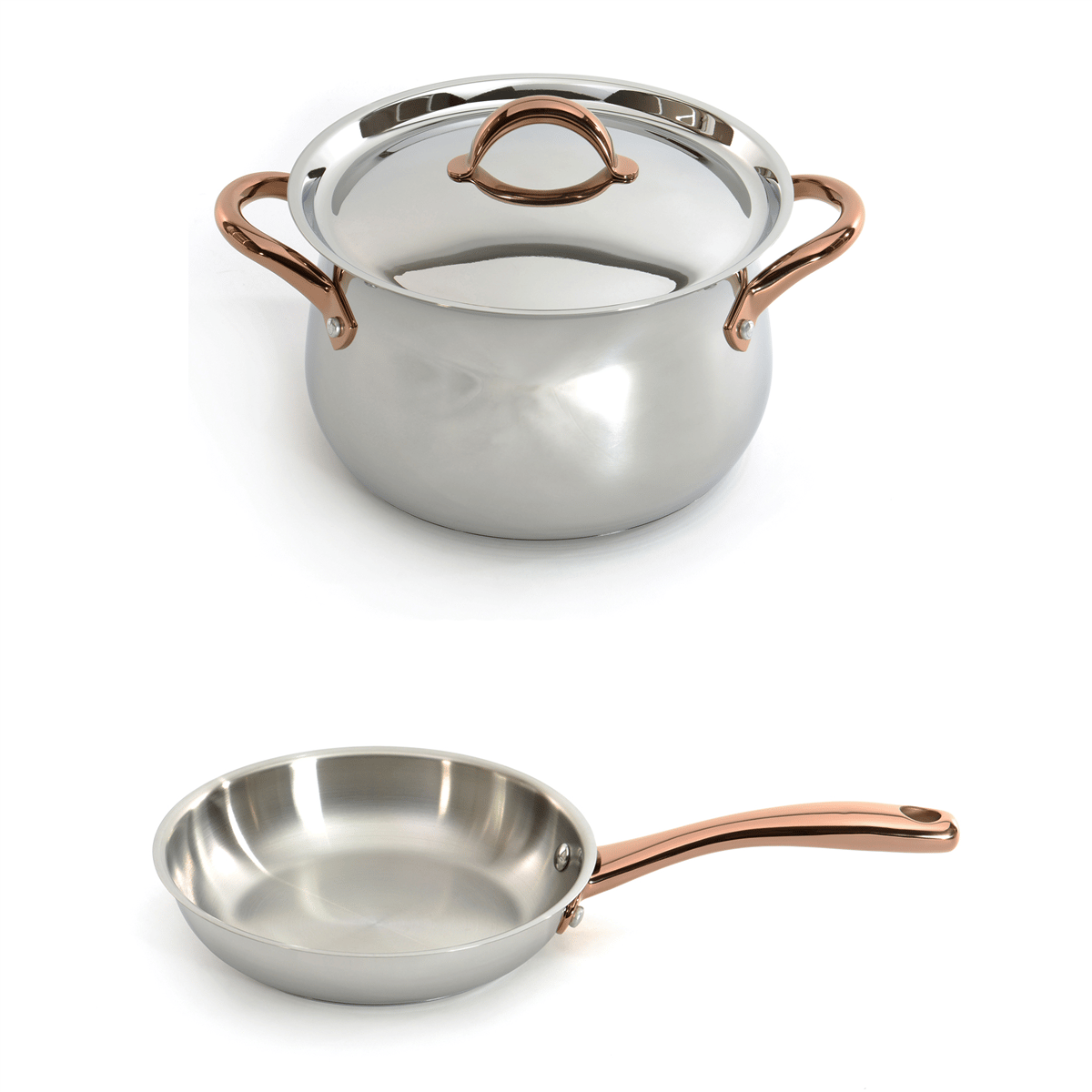 Click here for BergHOFF Ouro Gold 3pc 18/10 Stainless Steel Start... prices