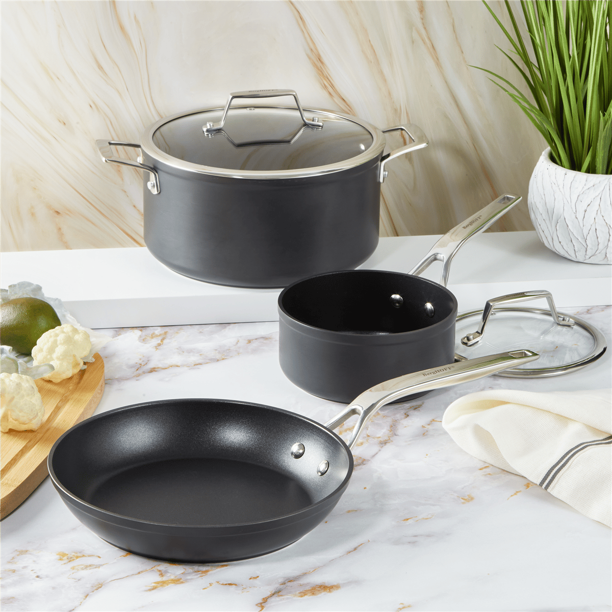Click here for BergHOFF Essentials 5Pc Non-stick Hard Anodized Co... prices
