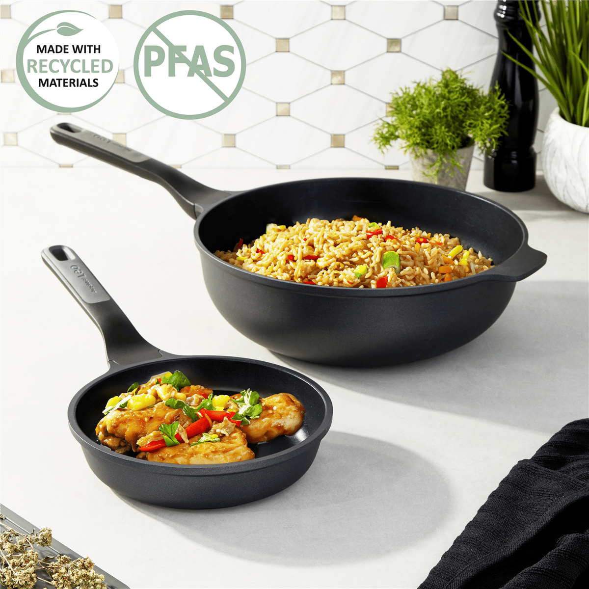 Click here for BergHOFF Leo Stone+ 2pc. Nonstick Ceramic Stir Fry... prices
