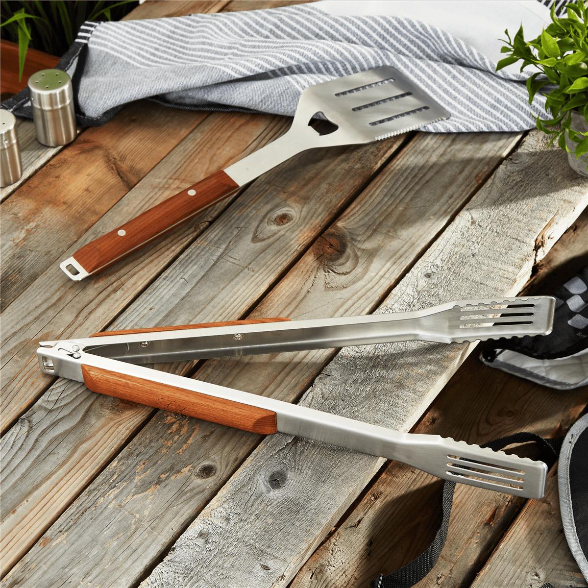 Click here for BergHOFF 2pc. Stainless Steel BBQ Tongs & Turner S... prices