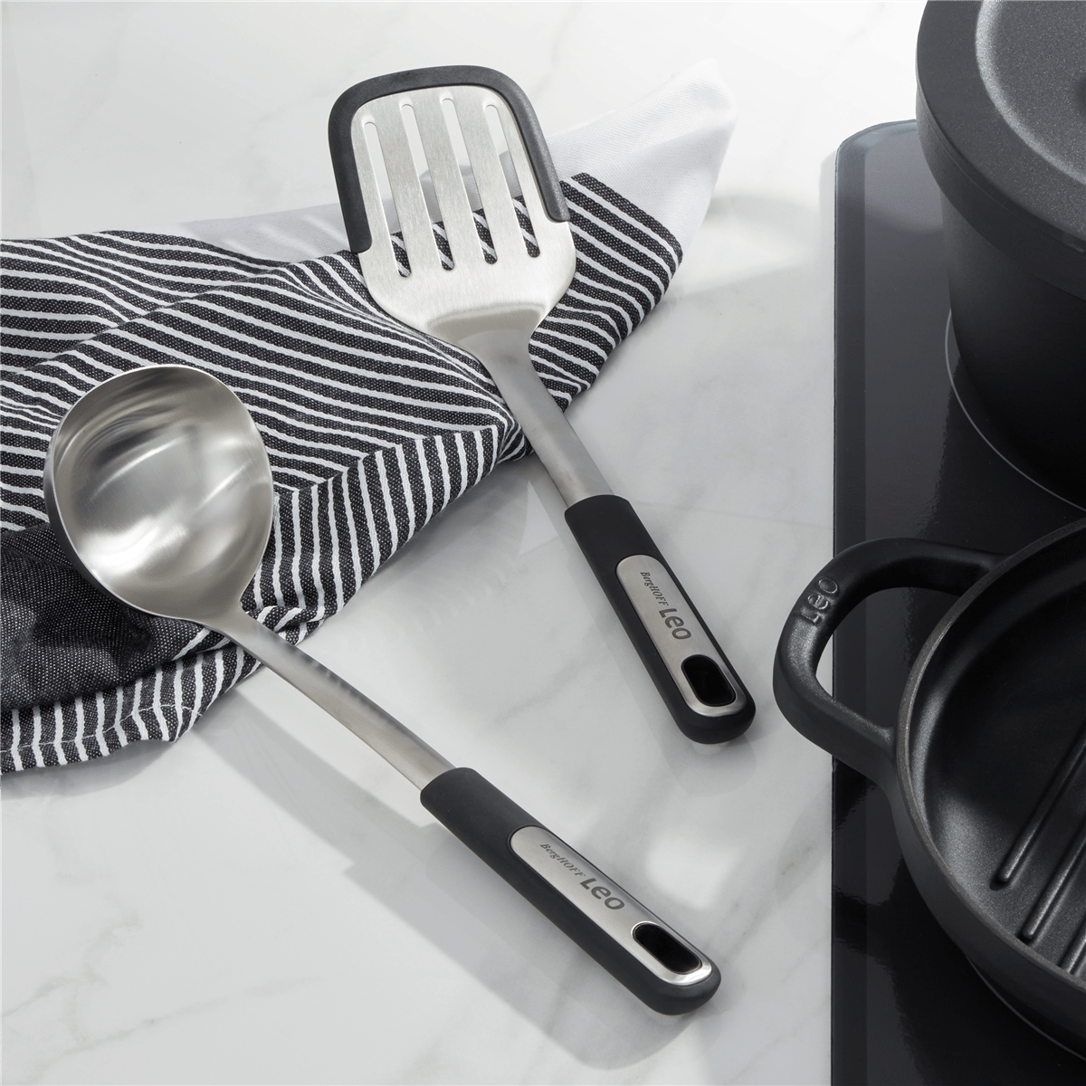 Click here for BergHOFF Graphite 2pc. Slotted Turner & Soup Ladle... prices