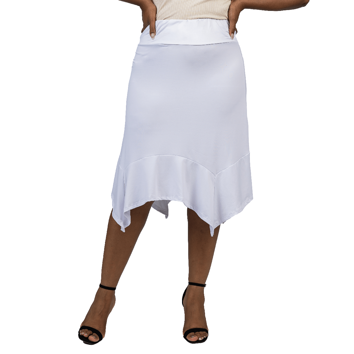 Click here for Plus Size 24/7 Comfort Apparel Handkerchief Knee L... prices