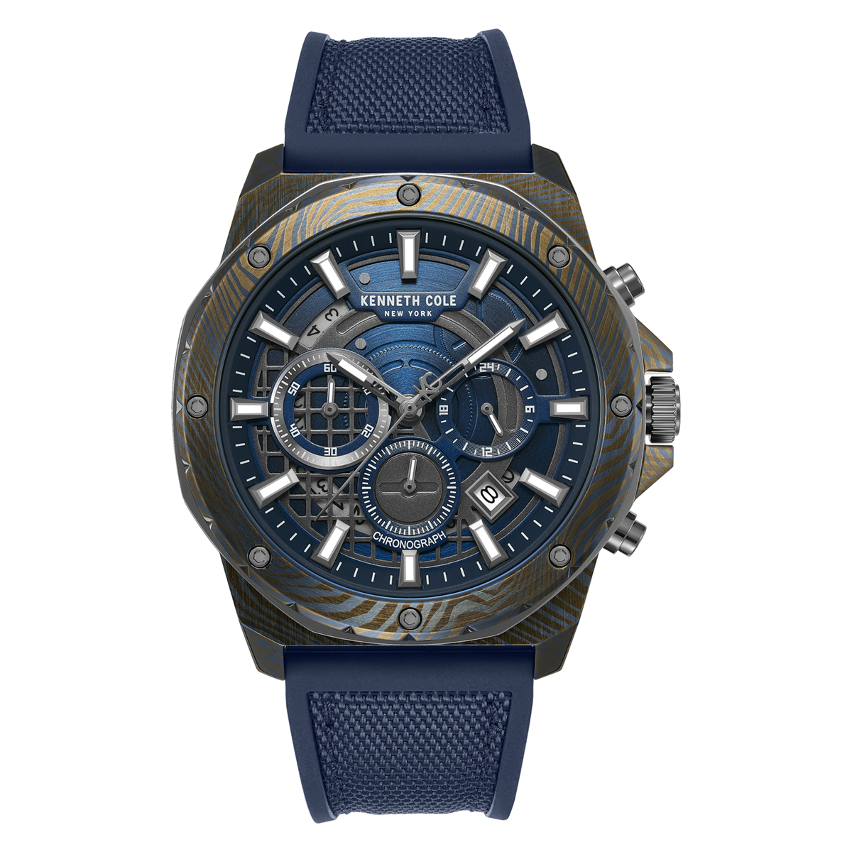 Click here for Mens Kenneth Cole New York(R) Chronograph Blue Wat... prices