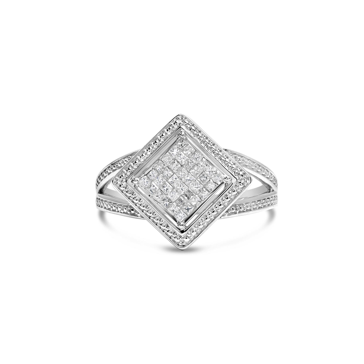Click here for Haus of Brilliance 1/3ctw Invisible Set Diamond Be... prices