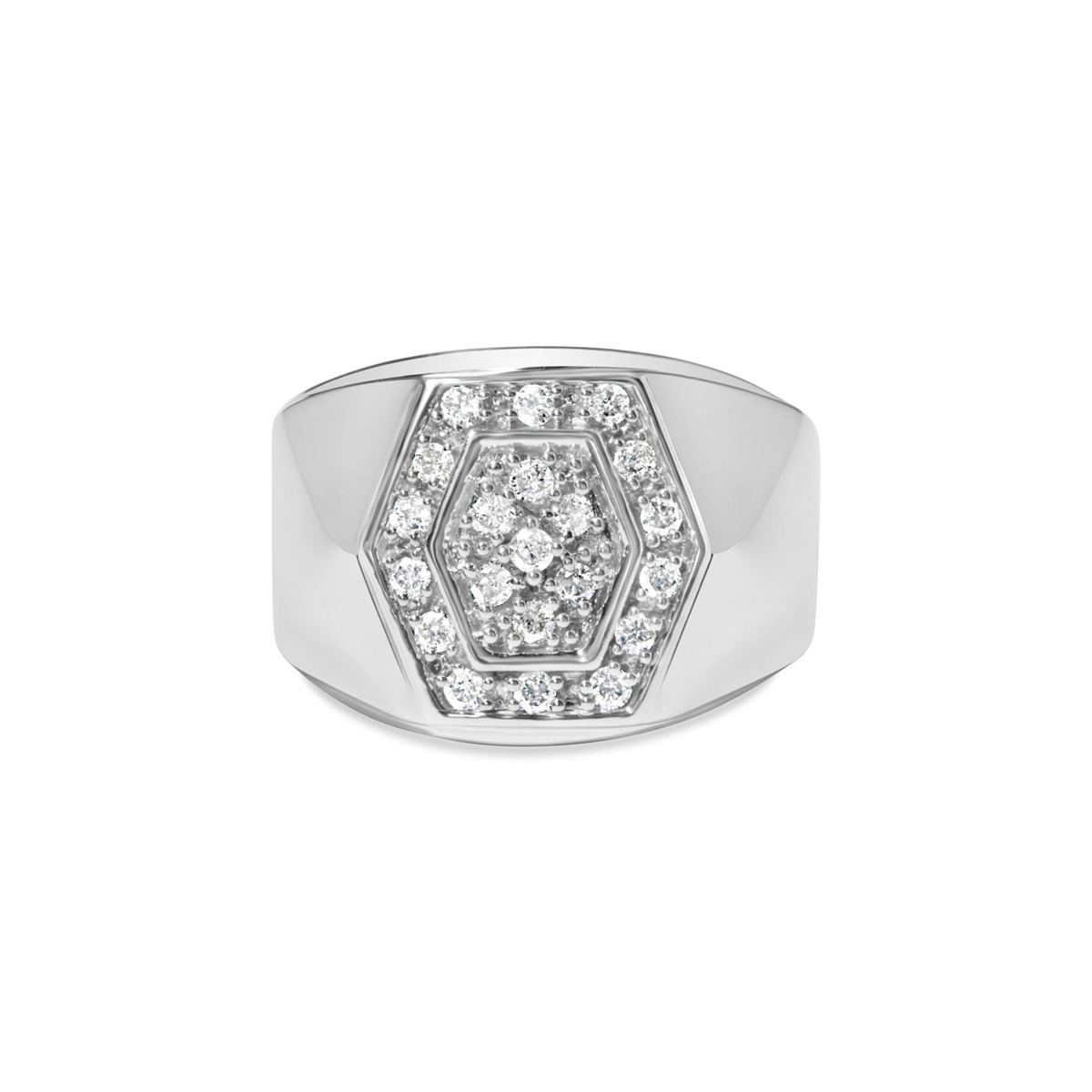 Click here for Mens Haus of Brilliance 1/2ctw. Multi-Diamond Hexa... prices
