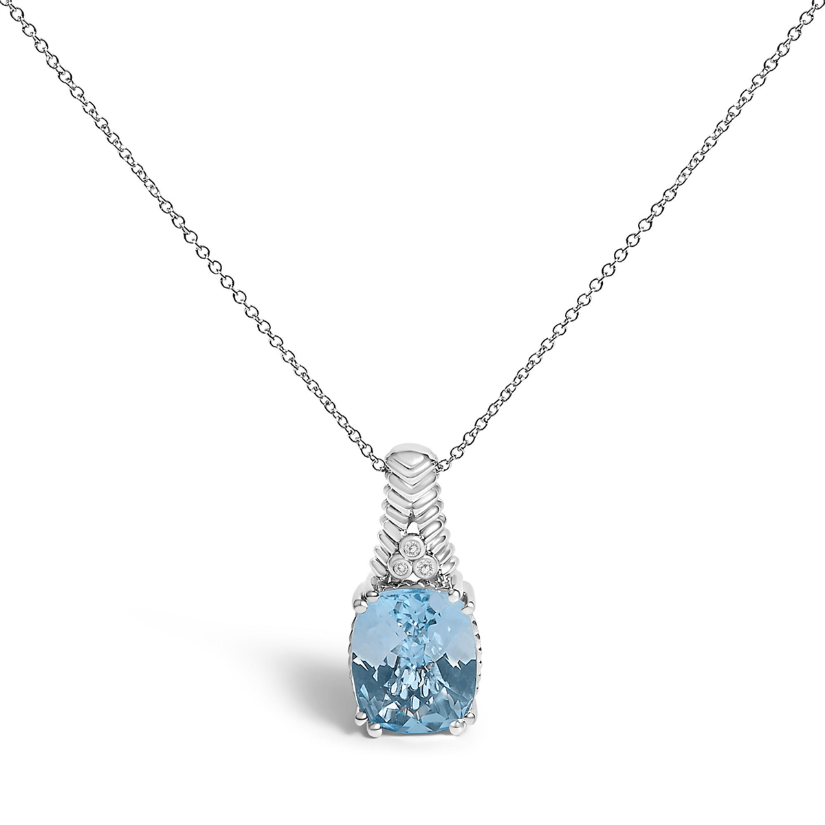 Click here for Haus of Brilliance Round Accent Diamond & Topaz Pe... prices