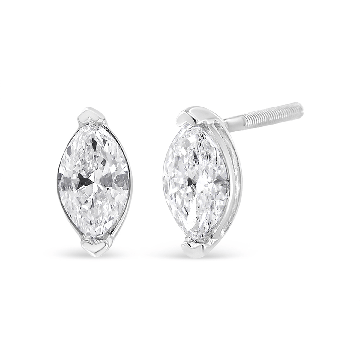 Click here for Haus of Brilliance Marquise Lab-Grown Diamond Stud... prices