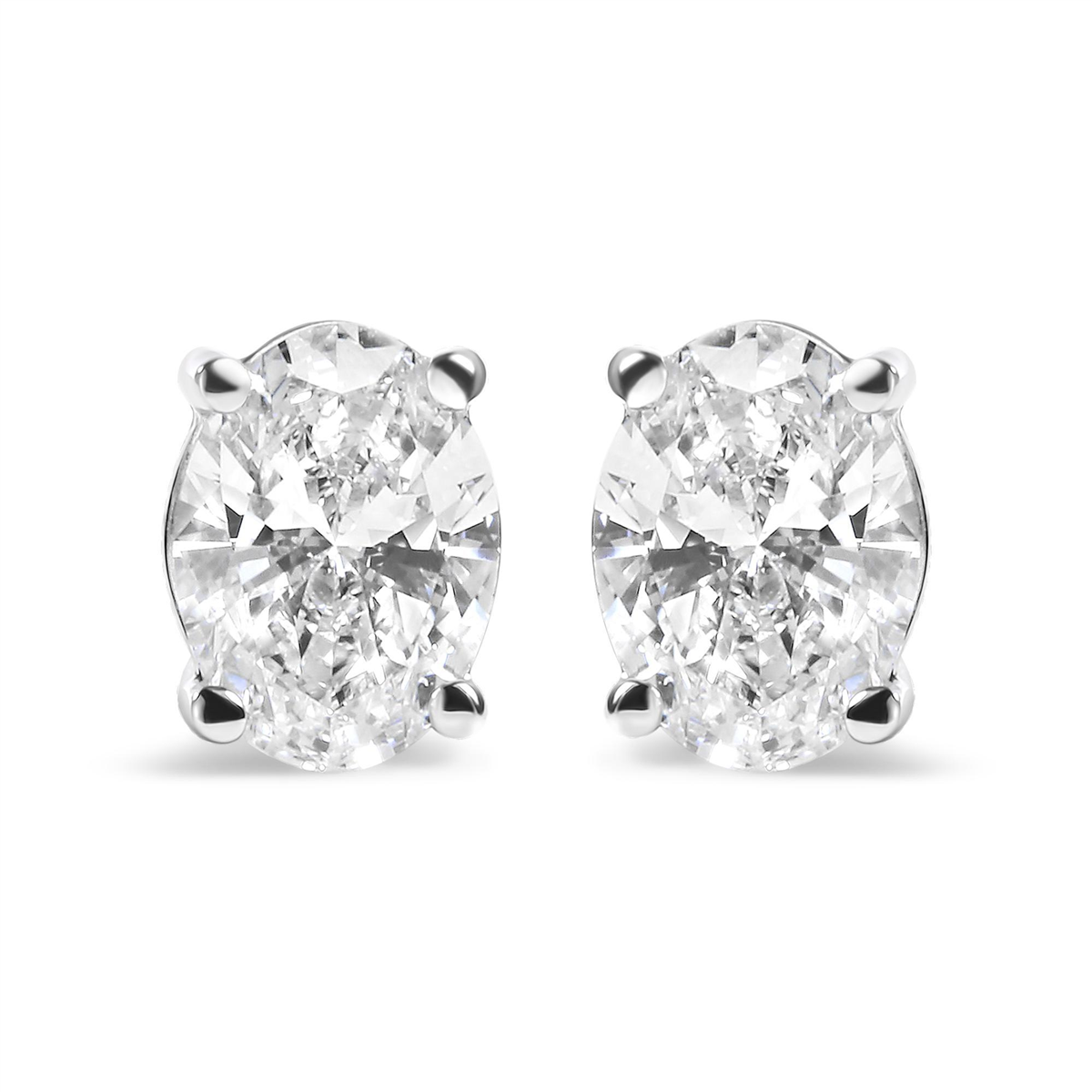 Click here for Haus of Brilliance Gold Oval Lab-Grown Diamond Stu... prices
