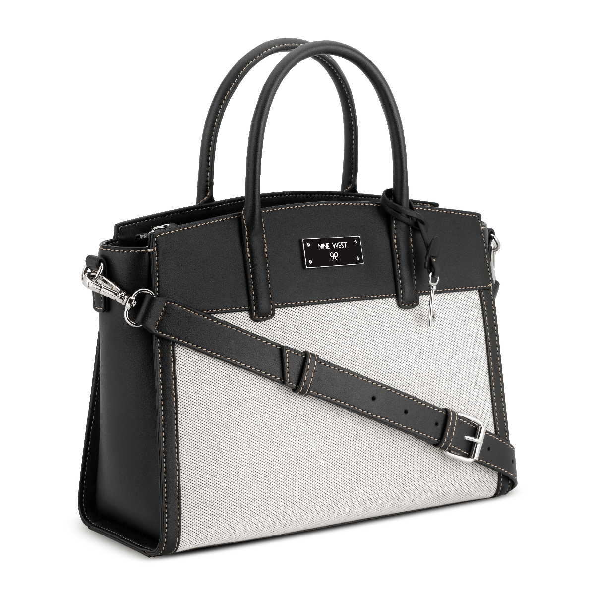 Click here for Nine West Ledger Canvas Large Satchel prices