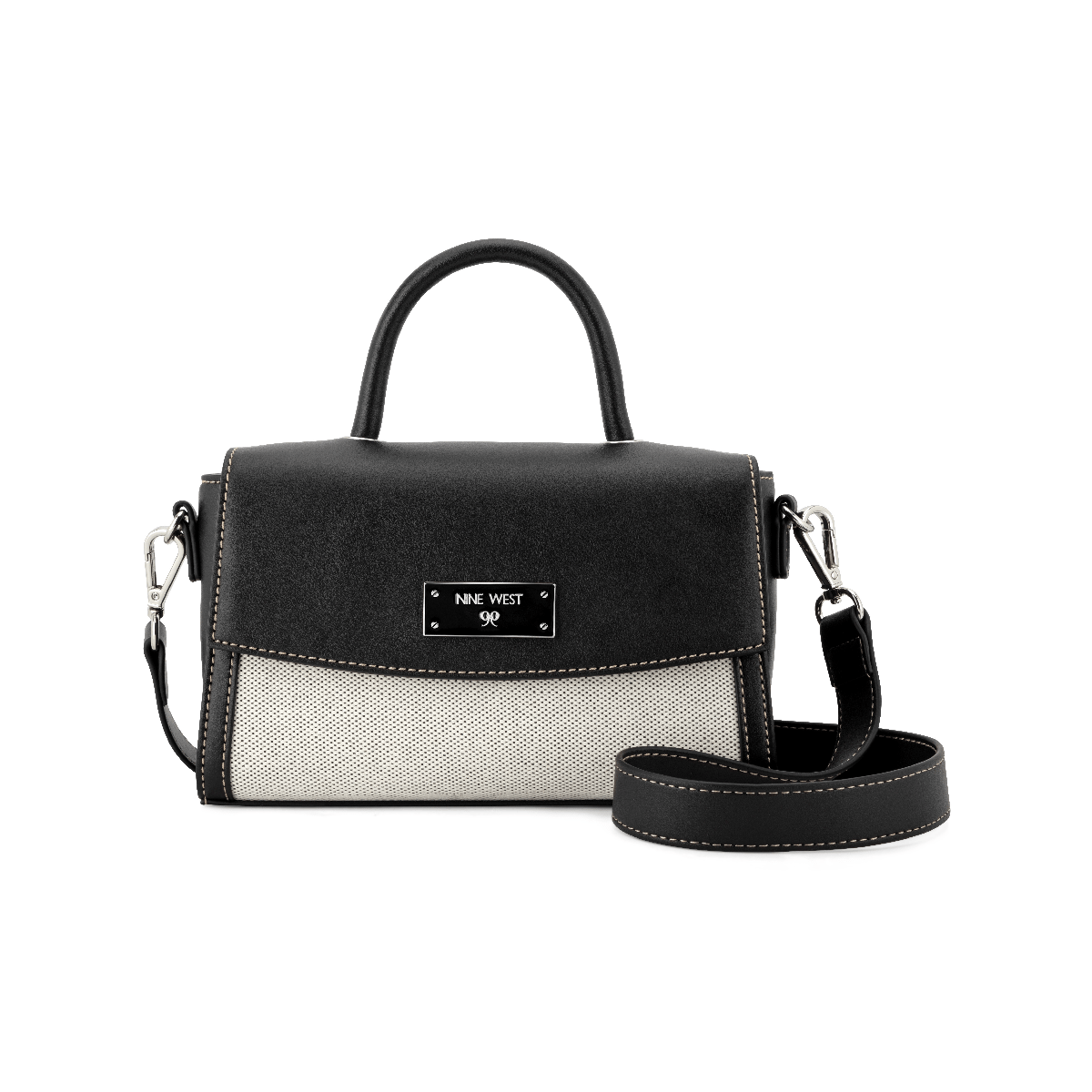 Click here for Nine West Ledger Mini Top Handle Flap Crossbody prices