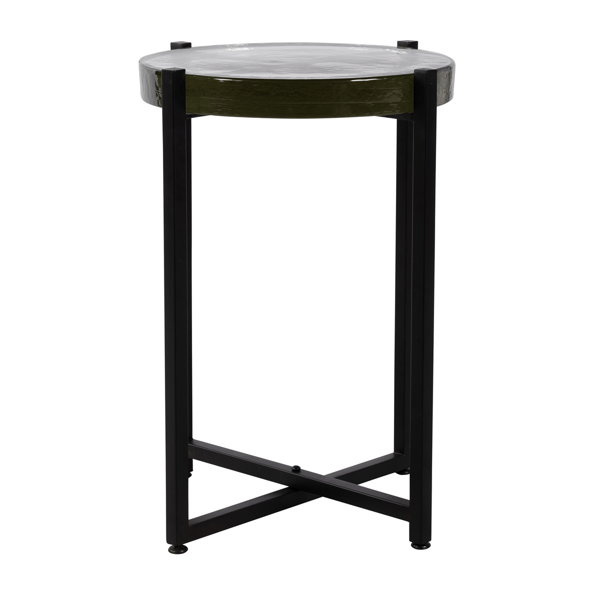 Click here for Sagebrook Home Modern Black Round Glass Accent Tab... prices