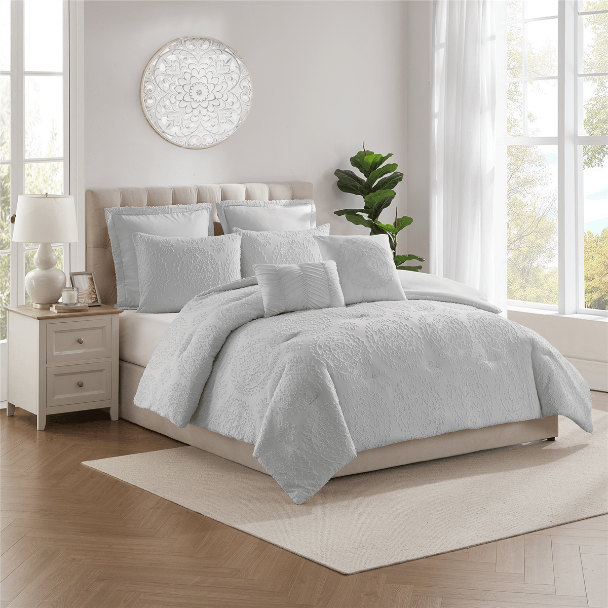 Click here for Sweet Home Collection 7pc. Reversible Medallion Co... prices