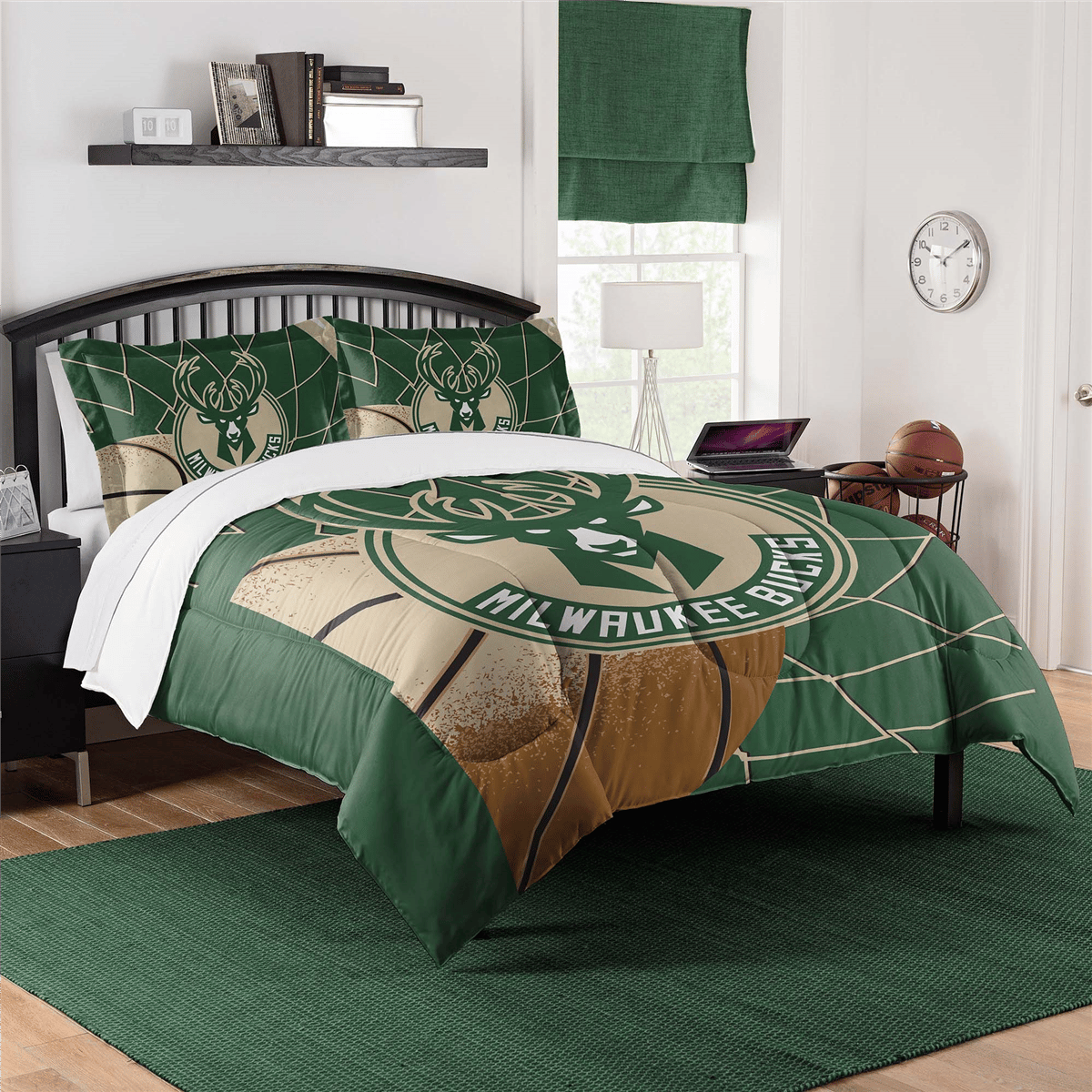 Click here for Sweet Home Collection NBA Milwaukee Bucks Comforte... prices