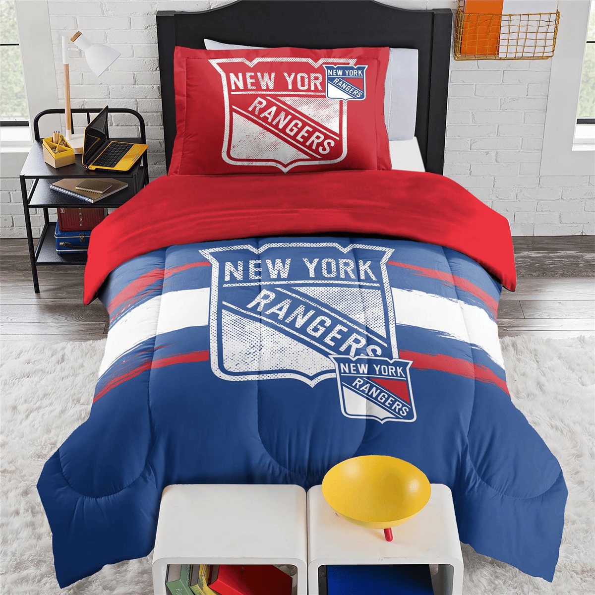 Click here for Sweet Home Collection NHL New York Rangers Comfort... prices
