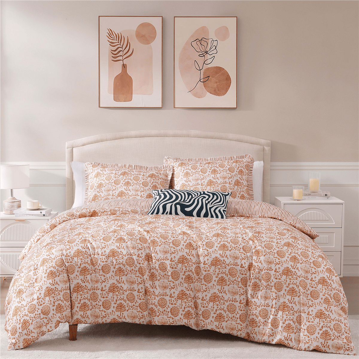 Click here for BebeTeen By Bebejan Clay Trees Reversible Comforte... prices