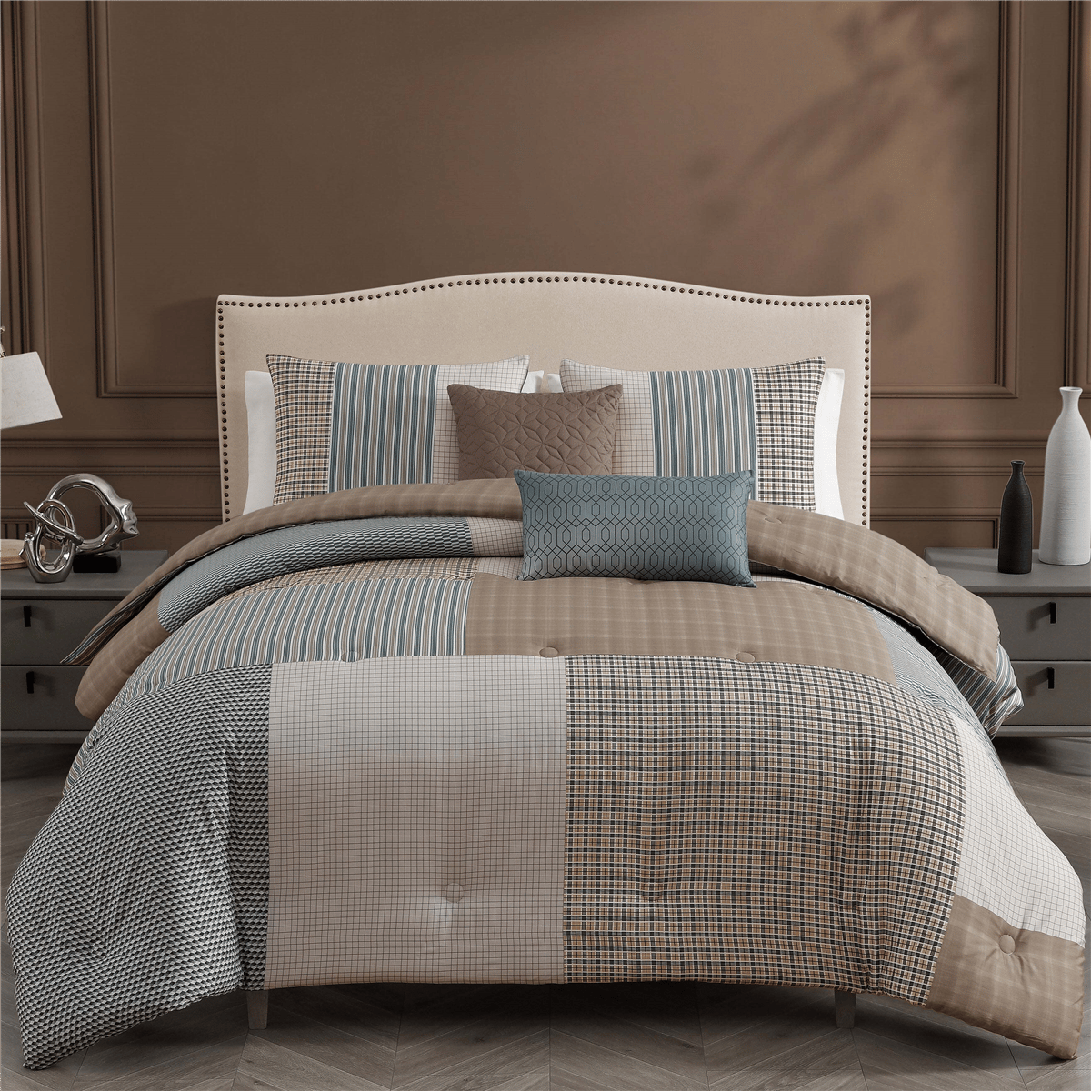 Click here for Bebejan(R) Tranquil Patch Cotton 5pc Reversible Co... prices