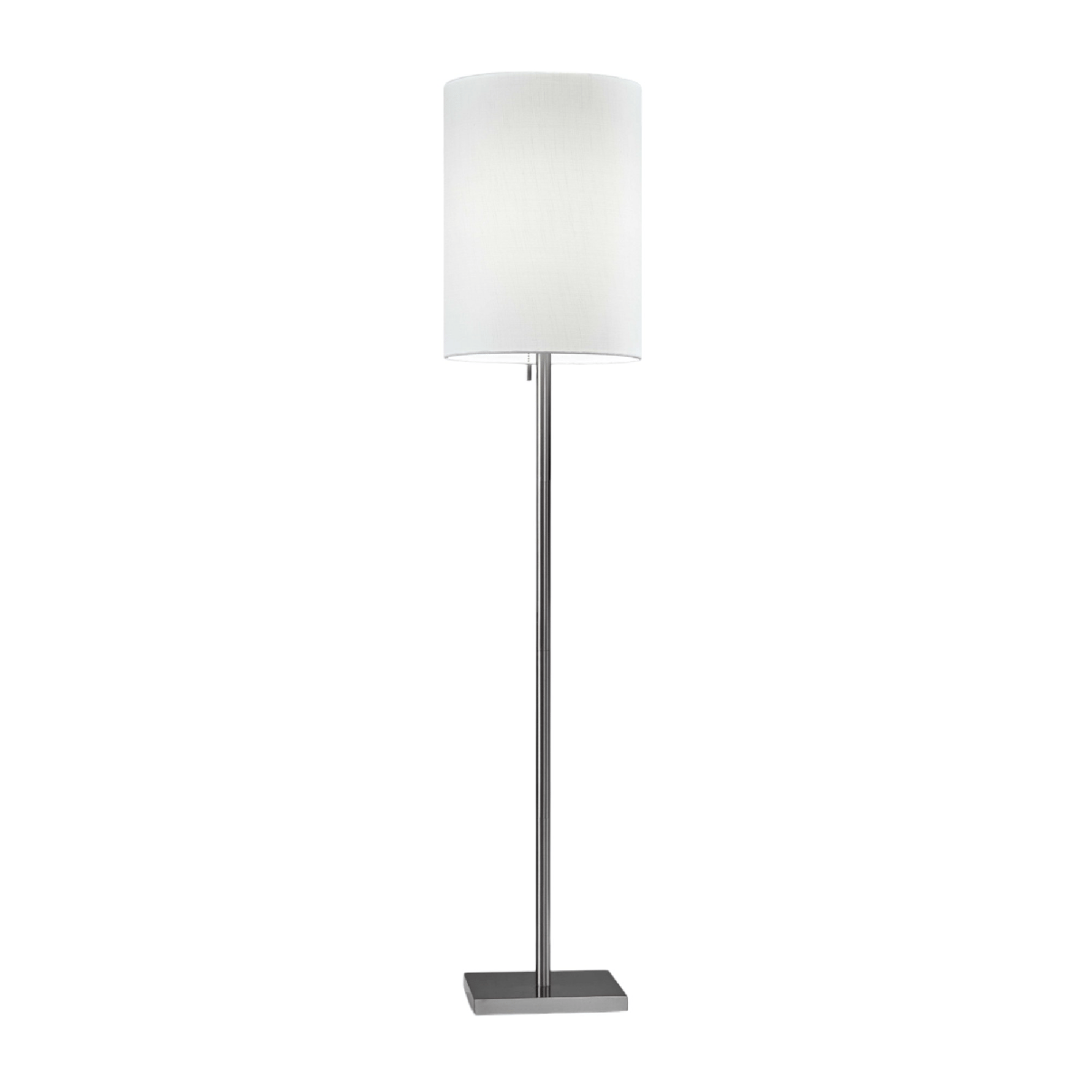 Click here for HomeRoots 61in. Silver Floor Lamp with Fabric Shad... prices