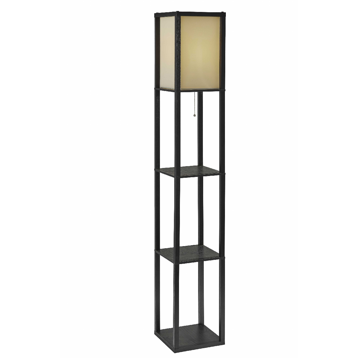 Click here for HomeRoots 63in. Black & White Solid Wood Column Fl... prices