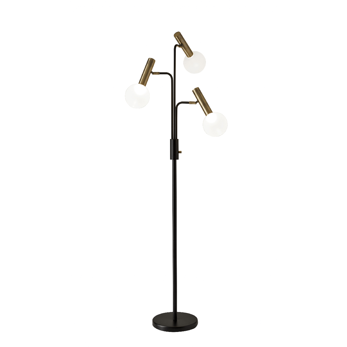 Click here for HomeRoots 70in. Black & Bronze Three Light LED Tre... prices