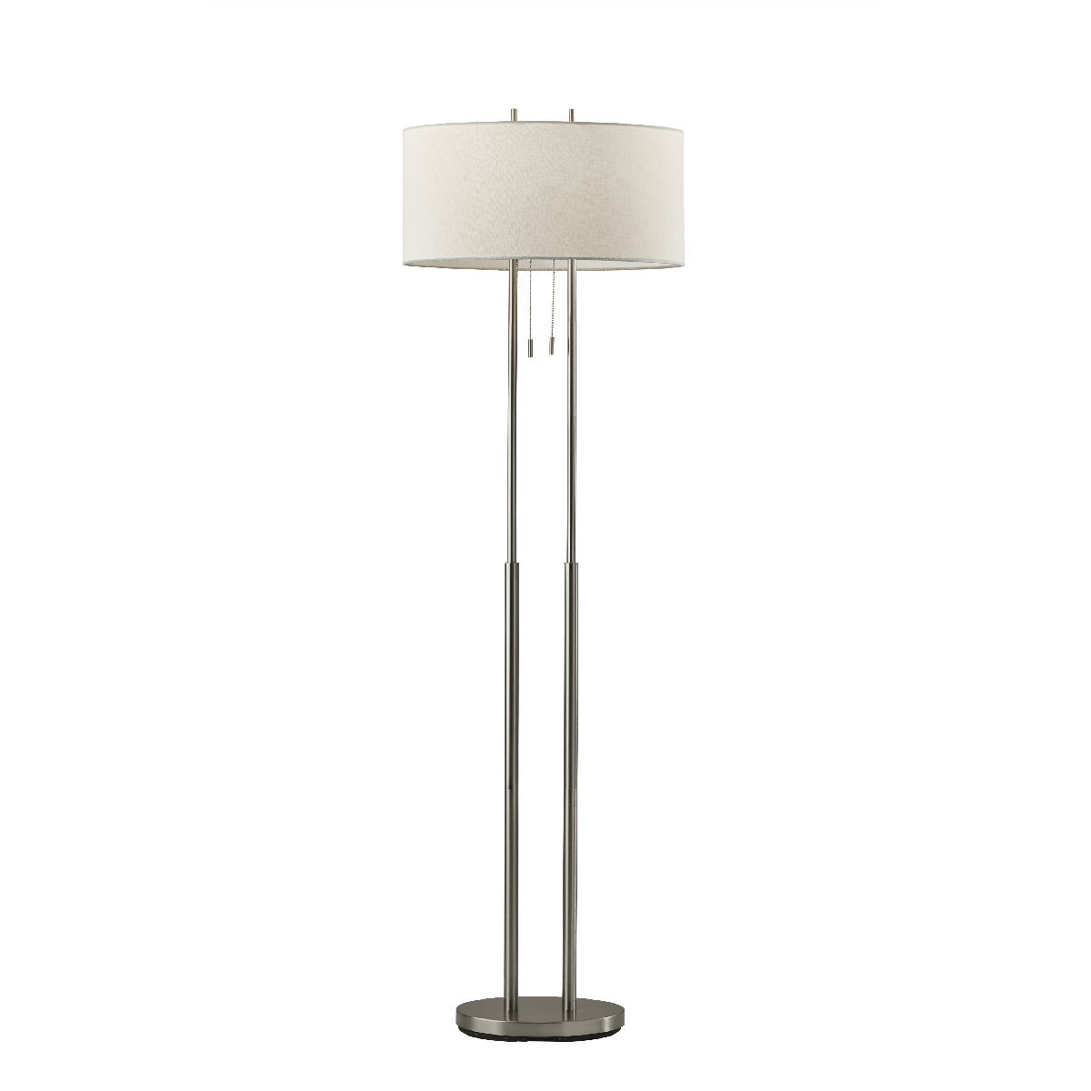 Click here for HomeRoots 62in. Silver Task Floor Lamp with Drum S... prices